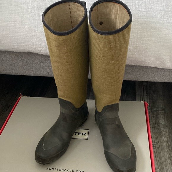 Hunter | Shoes | Rare Hunter Brand Tall Knee High Rainboots Size 9 ...